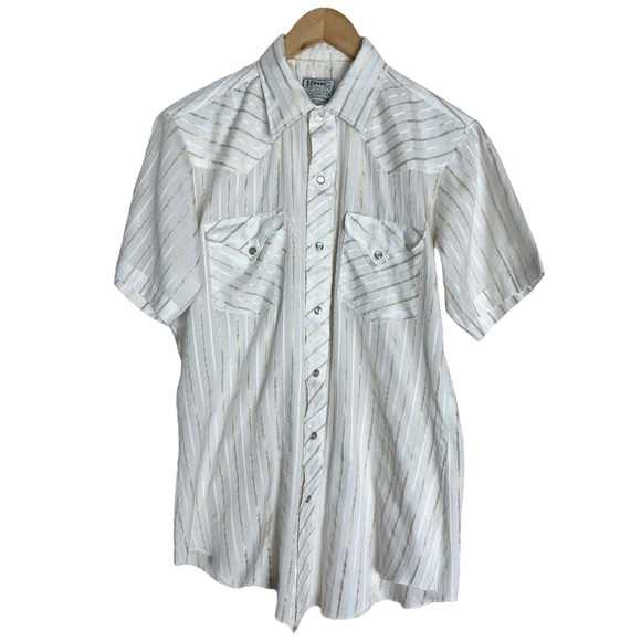 H Bar C | Shirts | 97s H Bar C Gold Western Snap Button Shirt Short ...